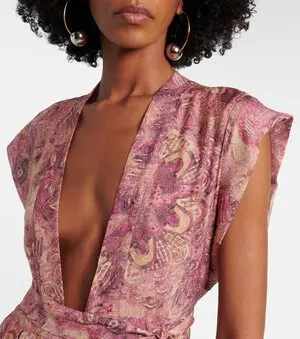 Isabel Marant Étoile Melissa Printed Maxi Dress - Pink