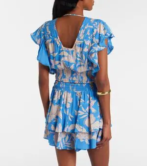 Poupette St Barth Floral Print Cropped Top