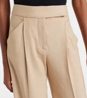 Veronica Beard Pleated Flared Pants