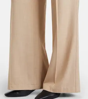 Veronica Beard Pleated Flared Pants