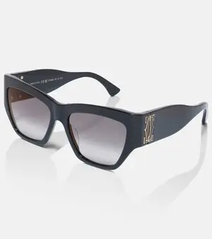 Cartier Signature C Cat-eye Sunglasses - Black