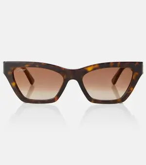 Cartier Signature C Cat-eye Sunglasses - Brown