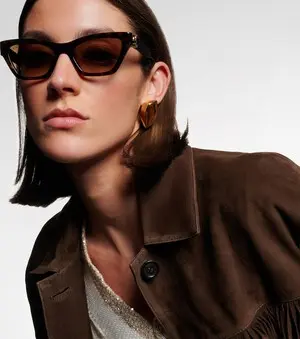 Cartier Signature C Cat-eye Sunglasses - Brown