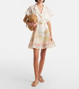 Zimmermann Lilia Floral-appliqué Leather Sandals