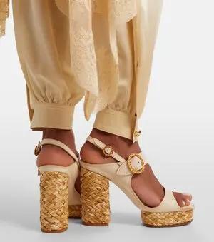 Zimmermann Talia Leather Slingback Sandals