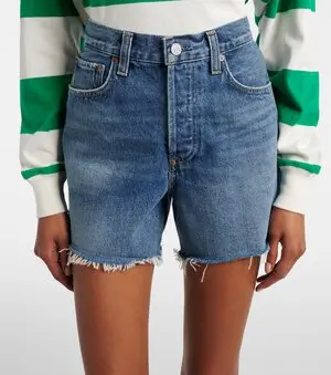 AGOLDE Nye Denim Shorts - Blue