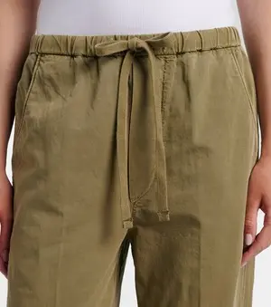 Citizens Of Humanity Cotton-linen Wide-leg Pants - Green