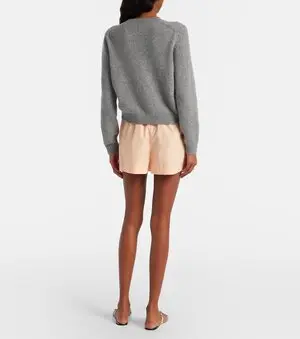Khaite Robbie Cotton Shorts - Pink