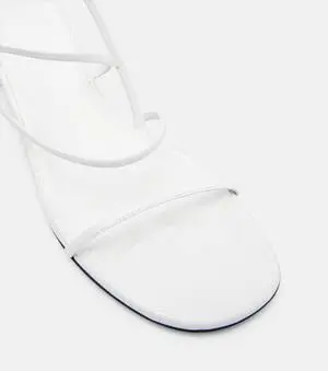 Khaite Loop 35 Leather Sandals - White