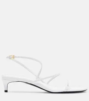Khaite Loop 35 Leather Sandals - White