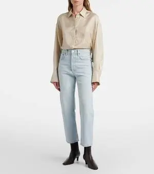 AGOLDE 90s Crop Straight Leg Jeans