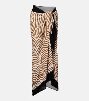VIX PAULA HERMANNY Printed Beach Cover-up - Brown