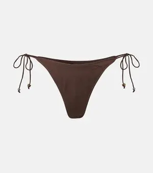 Jacquemus Beaded Bikini Bottom - Brown