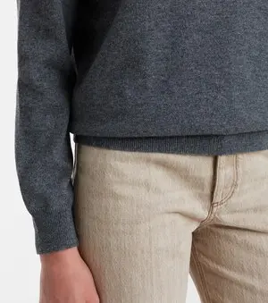 Brunello Cucinelli Cashmere Turtleneck Sweater - Grey