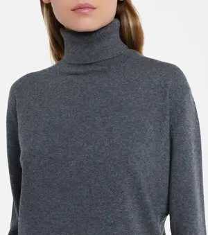 Brunello Cucinelli Cashmere Turtleneck Sweater - Grey