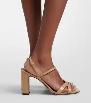 JIMMY CHOO Elsy Leather Slingback Sandals