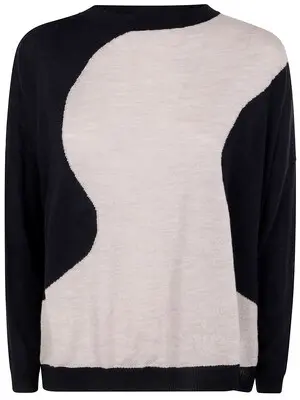 KNIT KNIT Embroidered Merino Wool Short Sweater