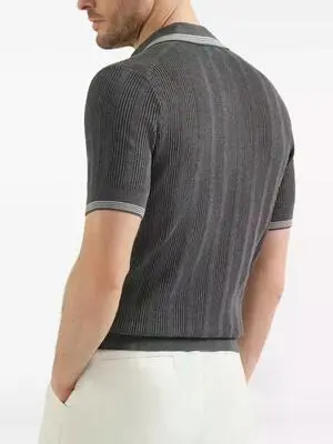 Brunello Cucinelli Cotton Knit Polo Shirt