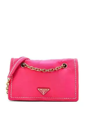 Prada Padded Chain Flap Bag Tessuto Medium Shoulder Bag