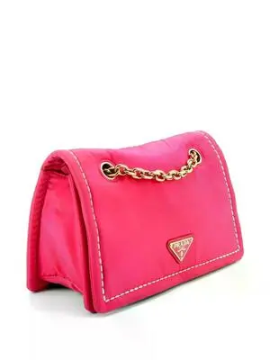Prada Padded Chain Flap Bag Tessuto Medium Shoulder Bag