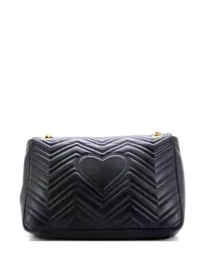 Gucci Gg Marmont Flap Bag Matelasse Leather Large Shoulder Bag