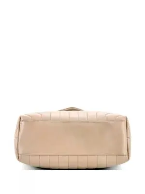 Saint Laurent Loulou Matelasse Chevron Leather Medium Shoulder Bag - Neutrals