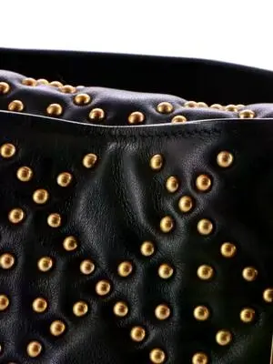Dior Supple Lady Studded Cannage Lambskin Satchel - Black