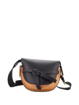 Loewe Gate Dual Leather Shoulder Bag - Black