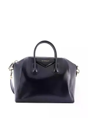 Givenchy Antigona Glazed Leather Medium Satchel - Black