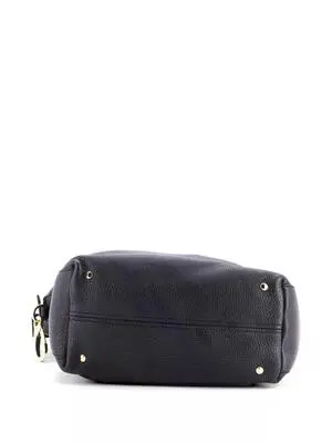 Valentino Garavani Vlogo Ohval Hobo Leather Shoulder Bag