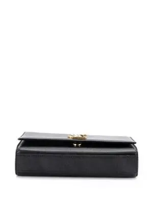 Saint Laurent Classic Monogram Grainy Leather Small Crossbody Bag