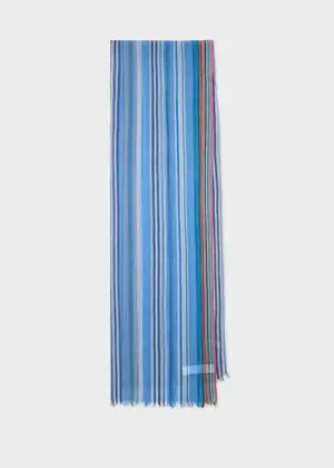 Paul Smith Cotton 'multistripe' Scarf