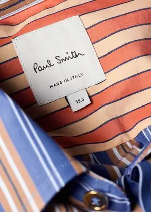 Paul Smith Regular-fit And Brown Stripe Shirt