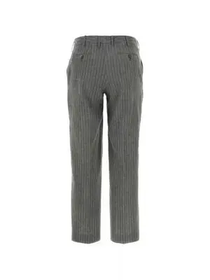 PT TORINO Emma Pinstripe Trousers - Grey