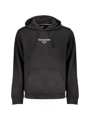 Tommy Hilfiger Logo-print Cotton Hoodie - Black