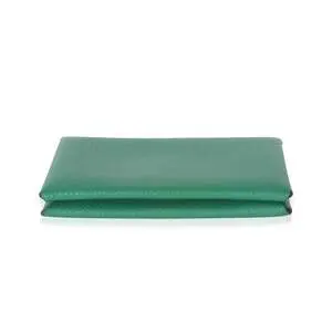 Hermès Vert Vertigo Epsom Calvi Card Holder - Green