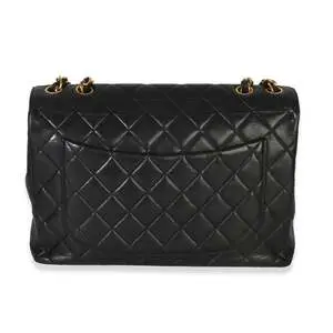 Chanel Vintage 24k Quilted Lambskin Jumbo Xl Maxi Flap Bag