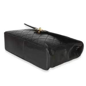 Chanel Vintage 24k Quilted Lambskin Jumbo Xl Maxi Flap Bag