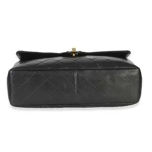 Chanel Vintage 24k Quilted Lambskin Jumbo Xl Maxi Flap Bag