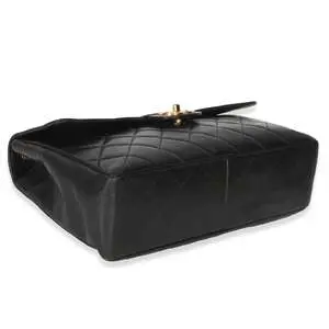 Chanel Vintage 24k Quilted Lambskin Jumbo Xl Maxi Flap Bag