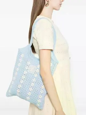 Sandro Crocheted Shoulder Bag