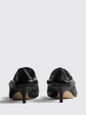 Phoebe Philo Pucker Leather Pumps - Black