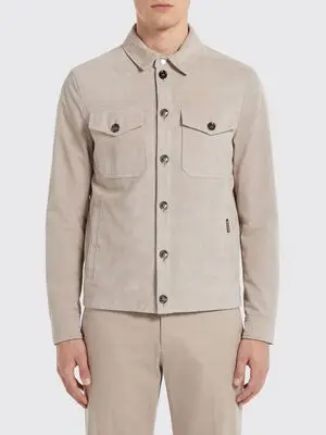MOORER Suede Jacket - Brown