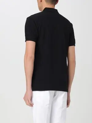 Play Comme Des Garcon Cotton Polo Shirt With Logo - Black