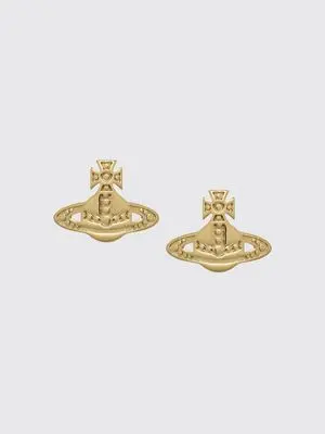 VIVIENNE WESTWOOD Orb Earrings With Set Rhinestones - Gold