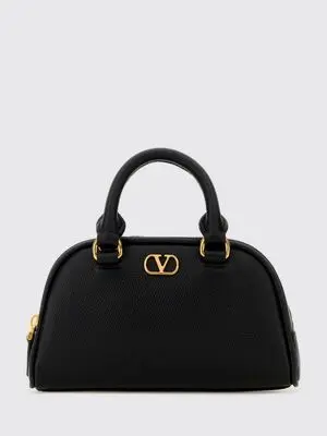 Valentino Garavani Vlogo Signature Grained Leather Mini Handbag - Black