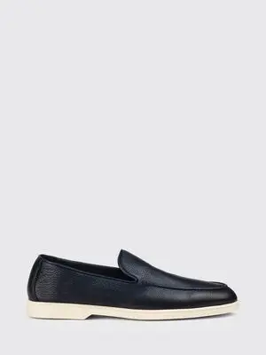 DOUCAL'S Grained Leather Loafers - Blue