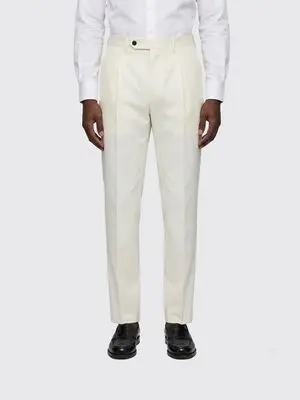 PT TORINO Tailored Gabardine Trousers - White