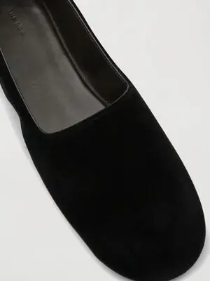 THE ROW Ponti Velvet Ballerina Flats