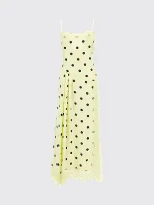 Sportmax Polka Dot Silk Midi Dress